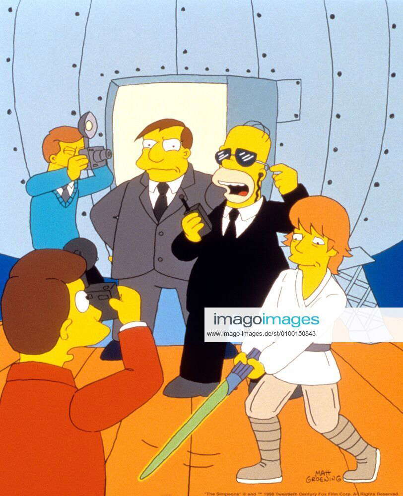 THE SIMPSONS, from center to right: Mayor Quimby, Homer Simpson, Mark ...