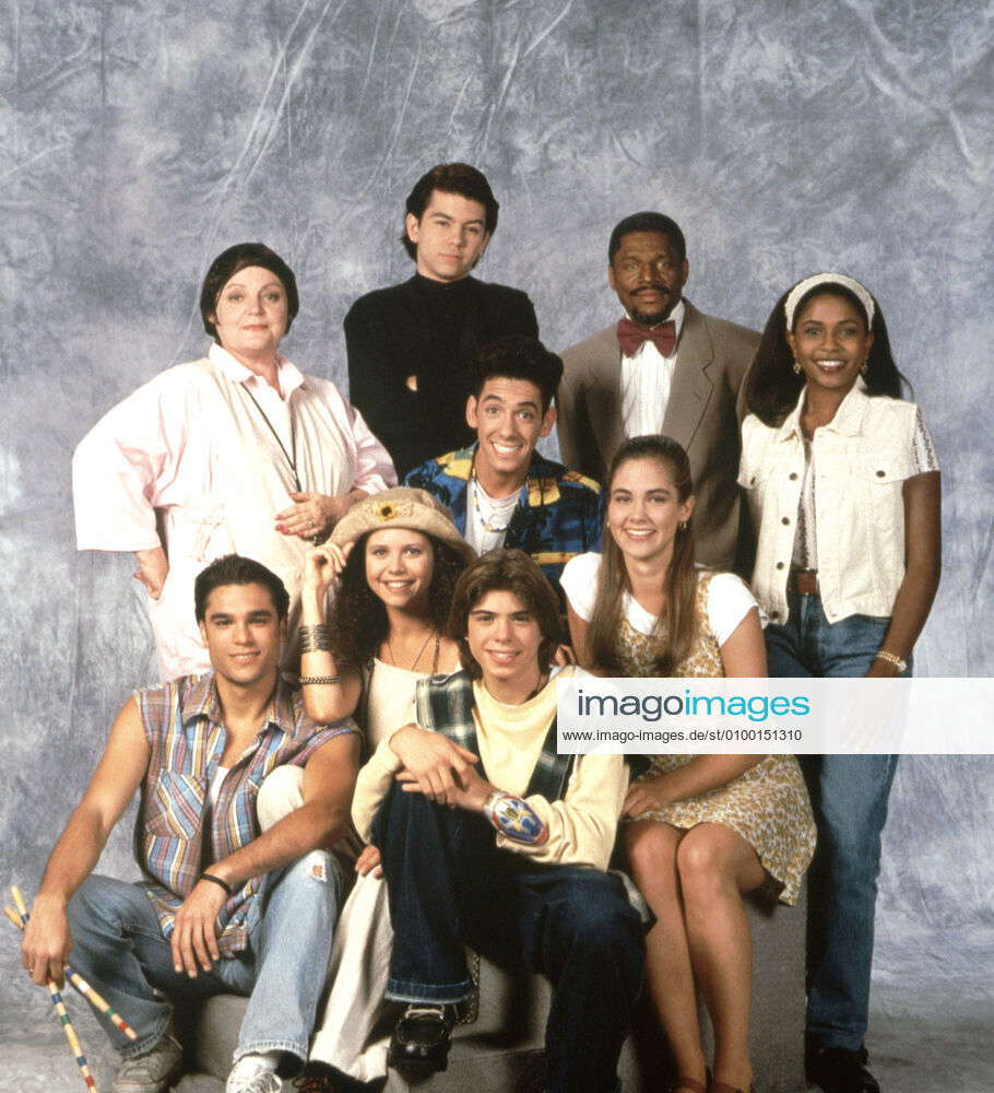 SUPERHUMAN SAMURAI SYBER-SQUAD, standing rear from left: Diana Bellamy ...