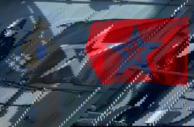 ST PETERSBURG, RUSSIA - MAY 9, 2020: The Perekop training ship by ...