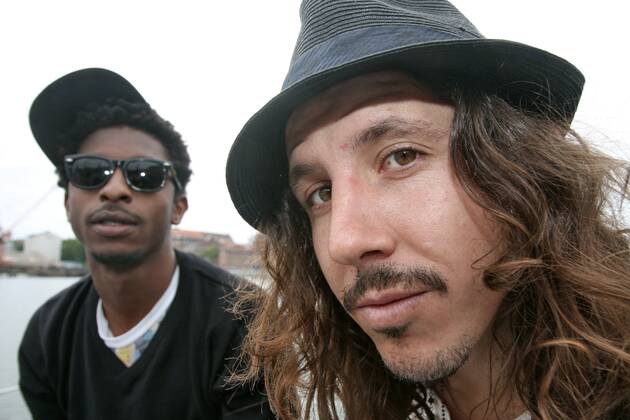 8 TV Shwayze Aaron Smith, with baseball cap, Cisco Sam Adler with hat ...