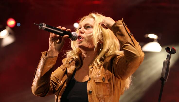 32 concert SILLY, singer Anna Loos at Ostrock Klassik Open Air, on 11 ...