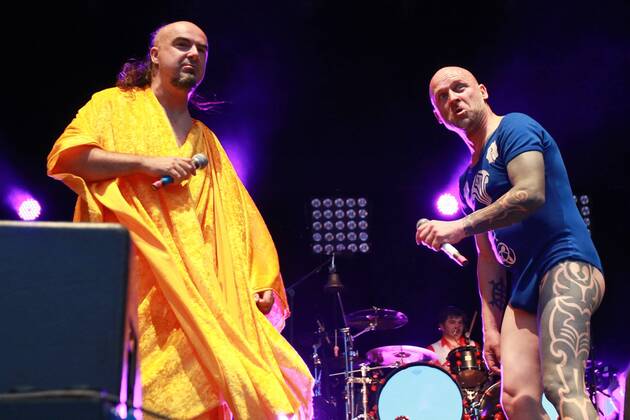 19 concert Knorkator with friends, with keyboarder Alf Ator, singer ...