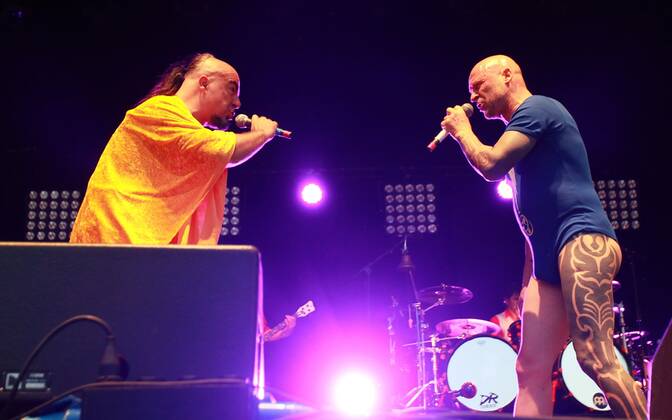 19 concert Knorkator with friends, with keyboarder Alf Ator, singer ...