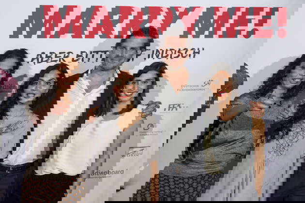 19 RT Marry Me, director Neelesha Barthel, actress Mira Kandathil as Sonal, actor Steffen Groth as