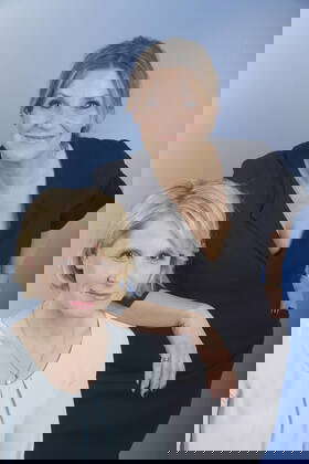 1101, The presenters Susan Link and Kim Fisher RIVERBOAT at MDR in ...