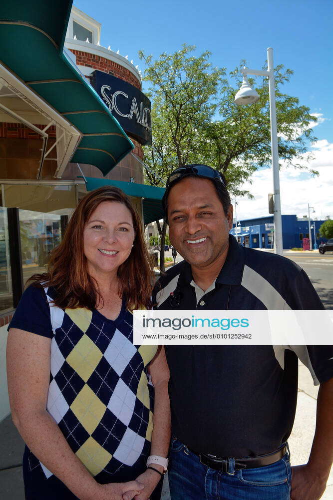 May 27, 2020, Albuquerque, NM, USA: Kristie and Prashant Sawant are the ...