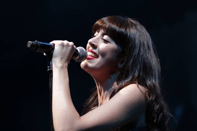 32 Concert Nolwenn Leroy, singer in Berlin Tempodrom, folklore, folk ...