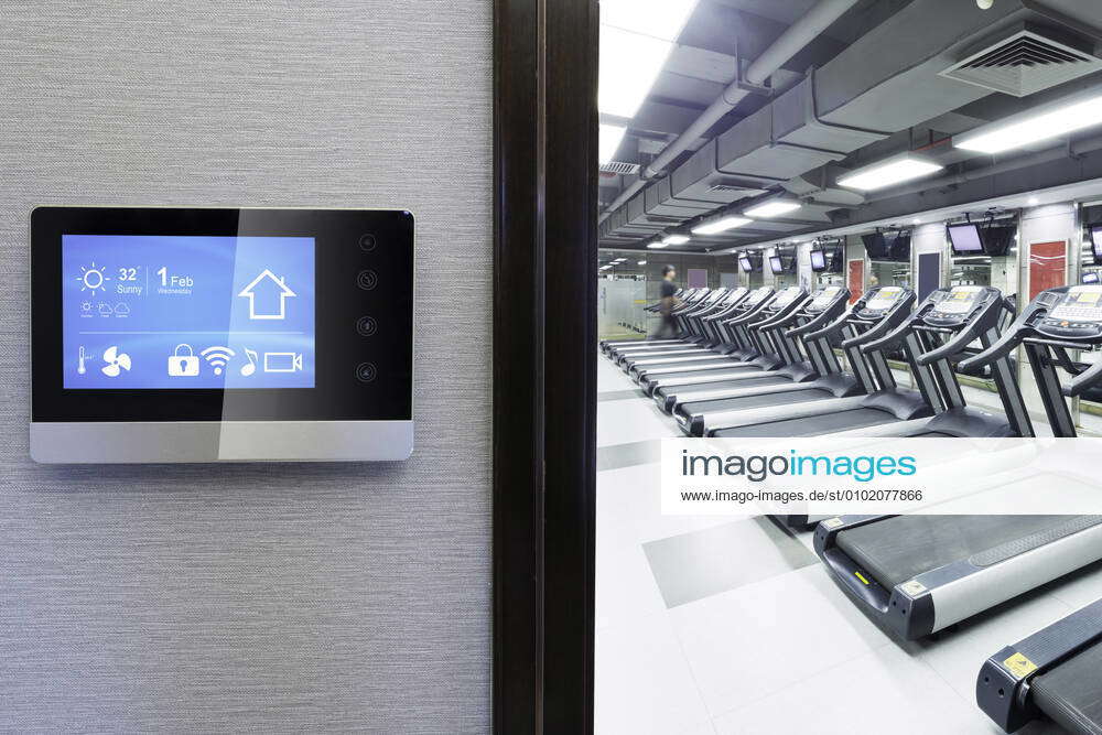Smart screen with smart home with modern gym