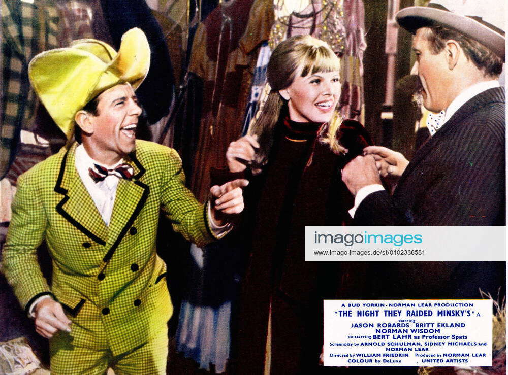 THE NIGHT THEY RAIDED MINSKYS US 1968 NORMAN WISDOM, BRITT EKLAND AND ...