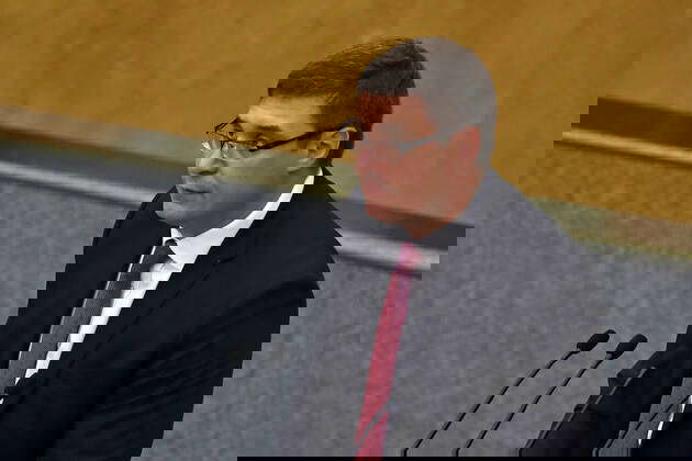 MOSCOW, RUSSIA. State Duma member Alexander Karelin looks on a plenary ...