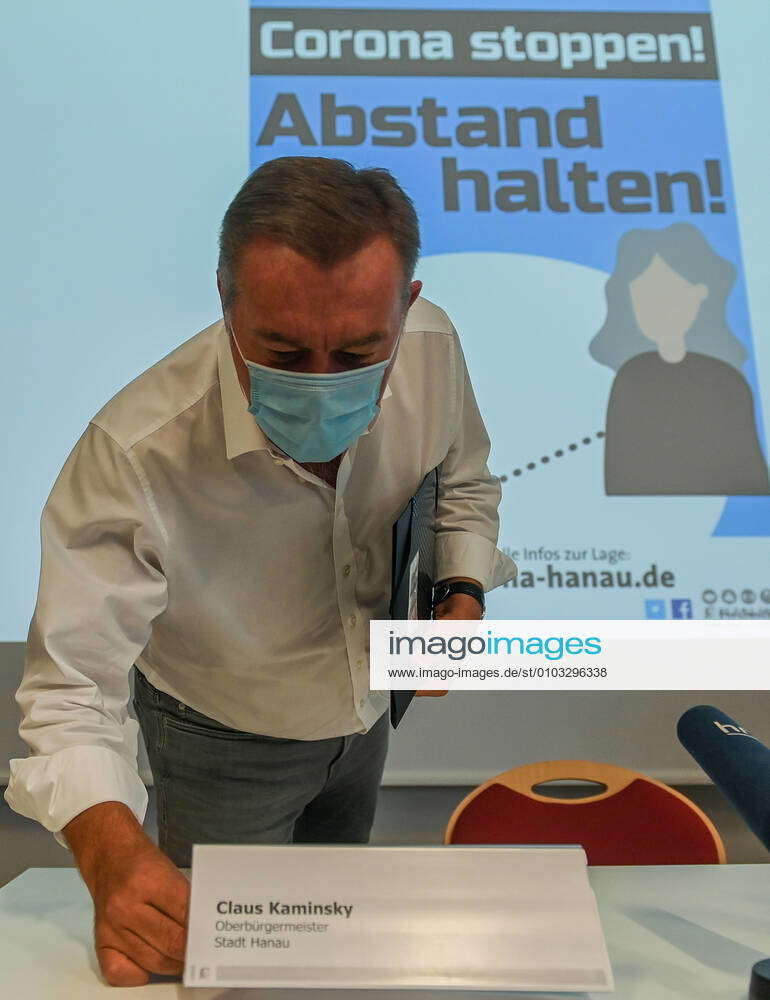 24 08 2020, xpsx, Lokal Hanau Press conference City and District of Hanau on corona development