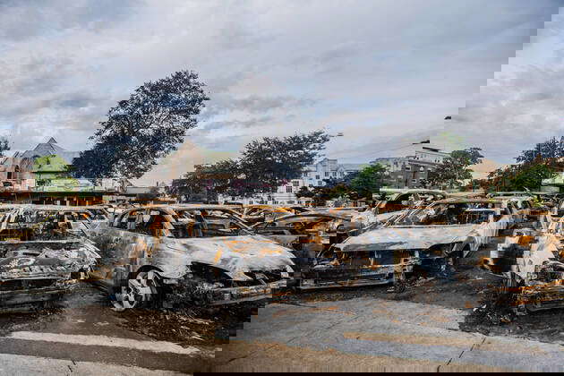 KENOSHA, WI- SEPTEMBER 1: Aftermath of last week s riots after the ...