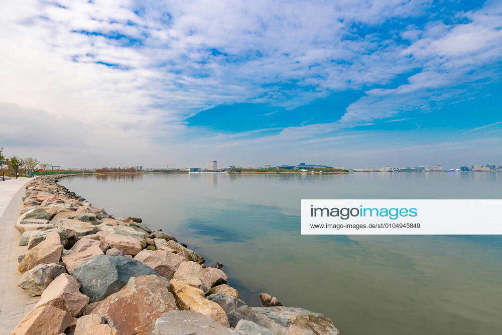 Scenery of Dishui Lake in Pudong New Area, Shanghai, China
