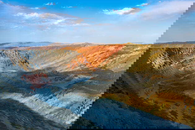 Andihai Grand Canyon, Yili Prefecture, Xinjiang. Located on the ...