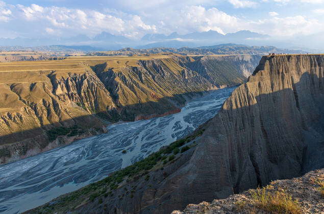 Andihai Grand Canyon, Yili Prefecture, Xinjiang. Located on the ...