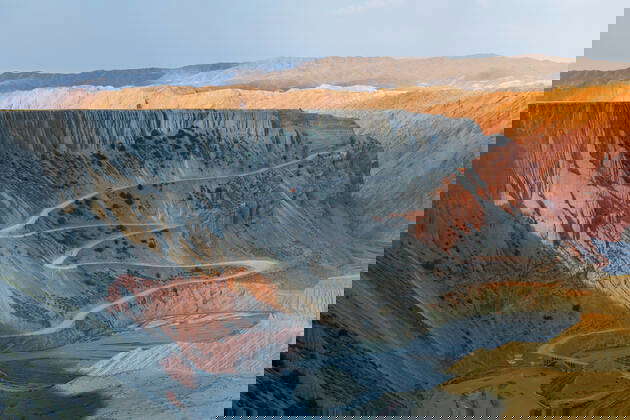 Andihai Grand Canyon, Yili Prefecture, Xinjiang. Located on the ...