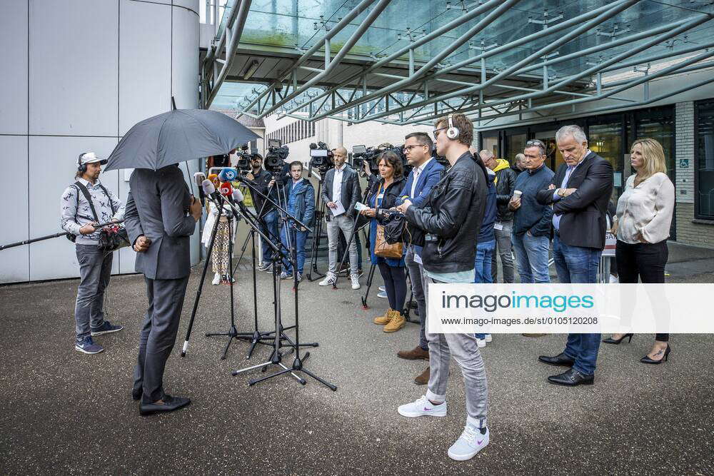 Lawyer Gerald Roethof talks to the press during the substantive ...