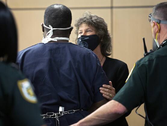 October 1, 2020, West Palm Beach, Florida, USA: Public Defender Carey ...