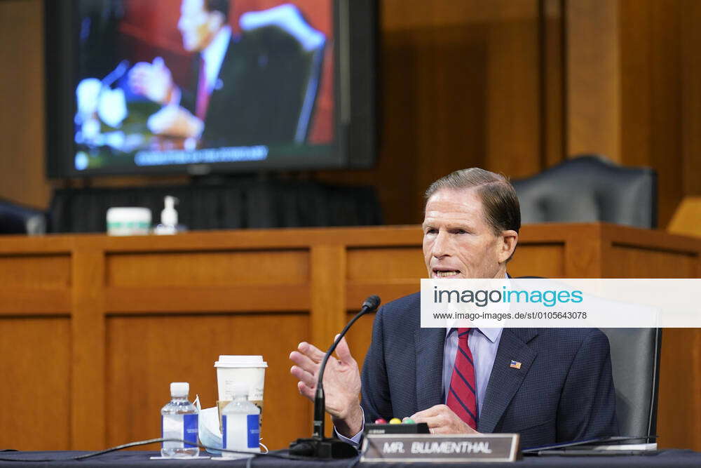 United States Senator Richard Blumenthal (Democrat of Connecticut ...
