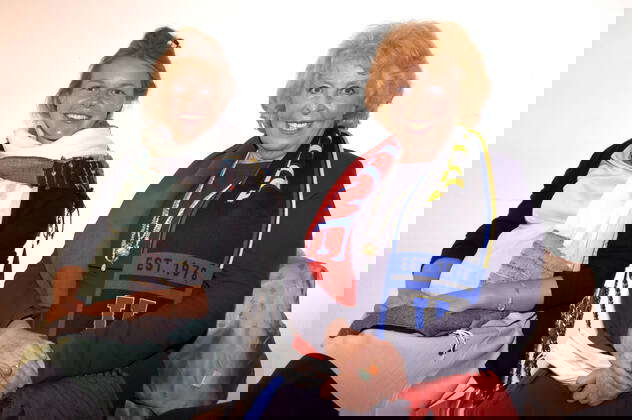 Isabel Kott and Inge Rassaerts at the birthday event 5 years ...