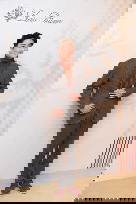 Chinese actor Li Zefeng poses for photos at the Loro Piana commercial ...