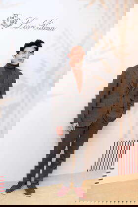 Chinese actor Li Zefeng poses for photos at the Loro Piana commercial ...