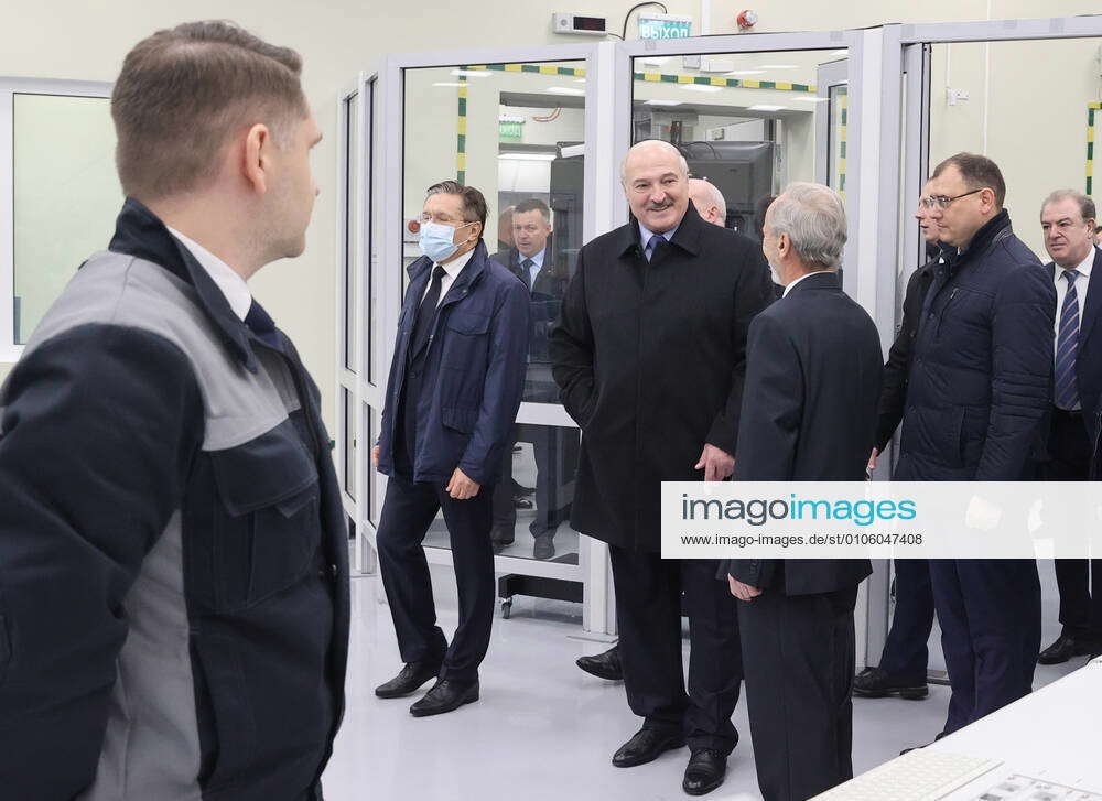 GRODNO REGION, BELARUS – NOVEMBER 7, 2020: Rosatom CEO Alexei Likhachev ...