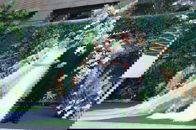 TAIPEI, CHINA - DECEMBER 12: Singer actor Jason Hsu and his model wife ...