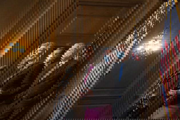 USA: United States Senator Joni Ernst speaks during a news conference ...