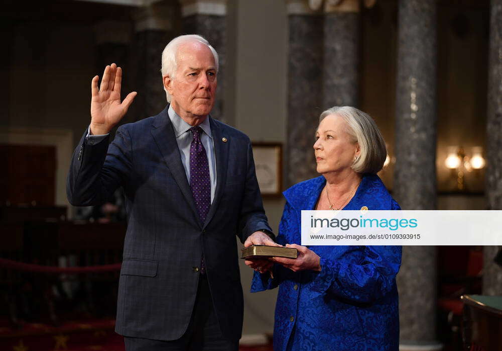 Sen. John Cornyn, R-Tex., and his wife Sandy Cornyn participate in a ...