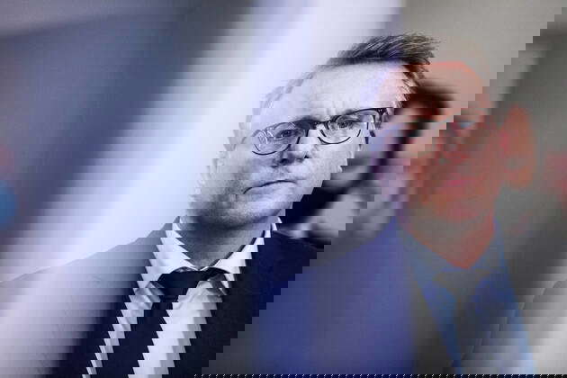 Food Minister Rasmus Prehn S, Acting Minister of Finance Morten Boedskov, Andreas Steenberg in the