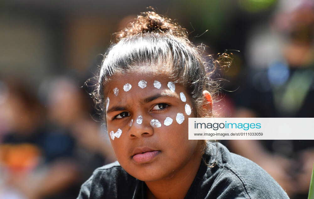 INVASION DAY RALLY BRISBANE, An Indigenous girl is seen during an ...