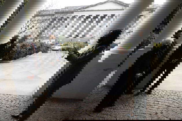 Treasury Secretary Janet Yellen joined by her husband George Akerlof ...