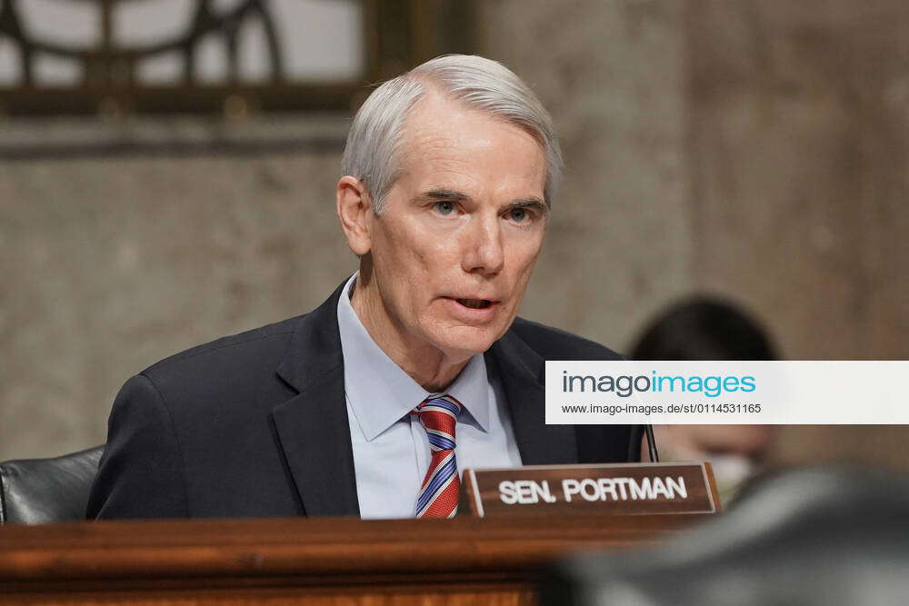 Sen. Rob Portman (R-Ohio) gives an opening statement during a Senate ...