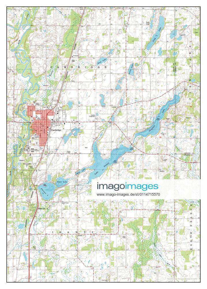Cambridge, Minnesota, map 1983, 1:24000, United States of America by ...