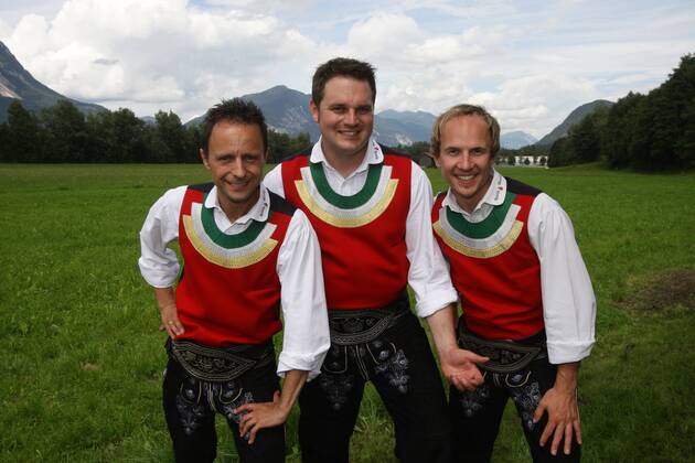 1108 The young Zillertalers Markus Unterladstaetter, Michael Ringler ...