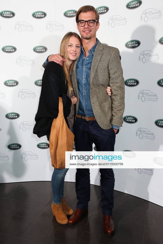 Loko Winterscheid and girlfriend Lisa Sauer at the finale of the EVOQUE ...