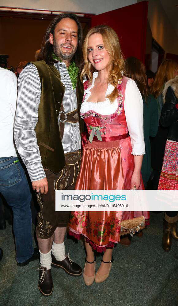 Leading actress Diana Amft with husband Arne Regul at the party at the ...