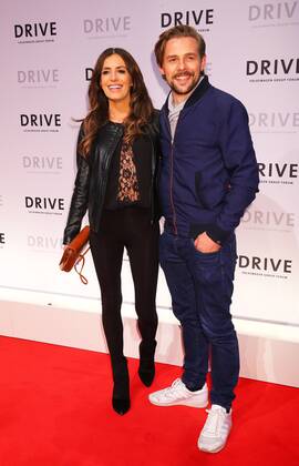 Joko Winterscheidt and his girlfriend Lisa at the opening of the DRIVE ...