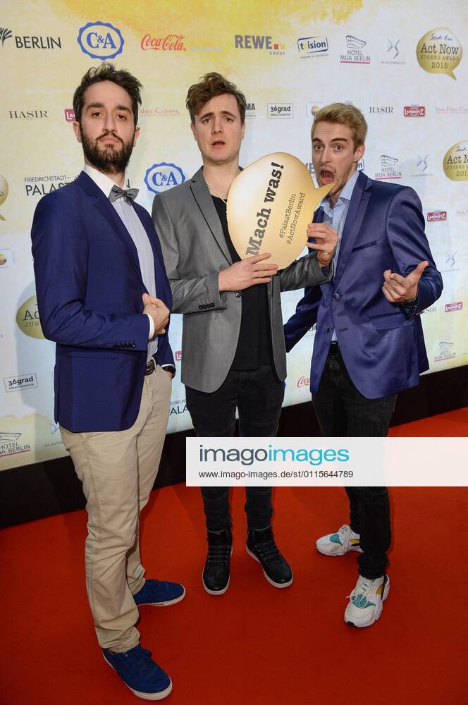 Y Titti Philipp Laude, Matthias Roll, O üuz Y lmaz Award ceremony Act Now Youth Award 2015 at
