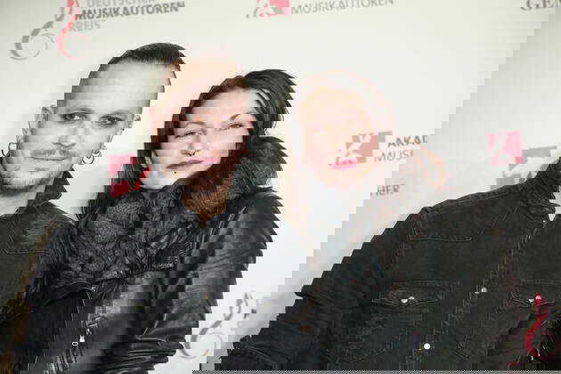 Chris Harms with Anja Mensch 10 Presentation of the German Music Authors Aw