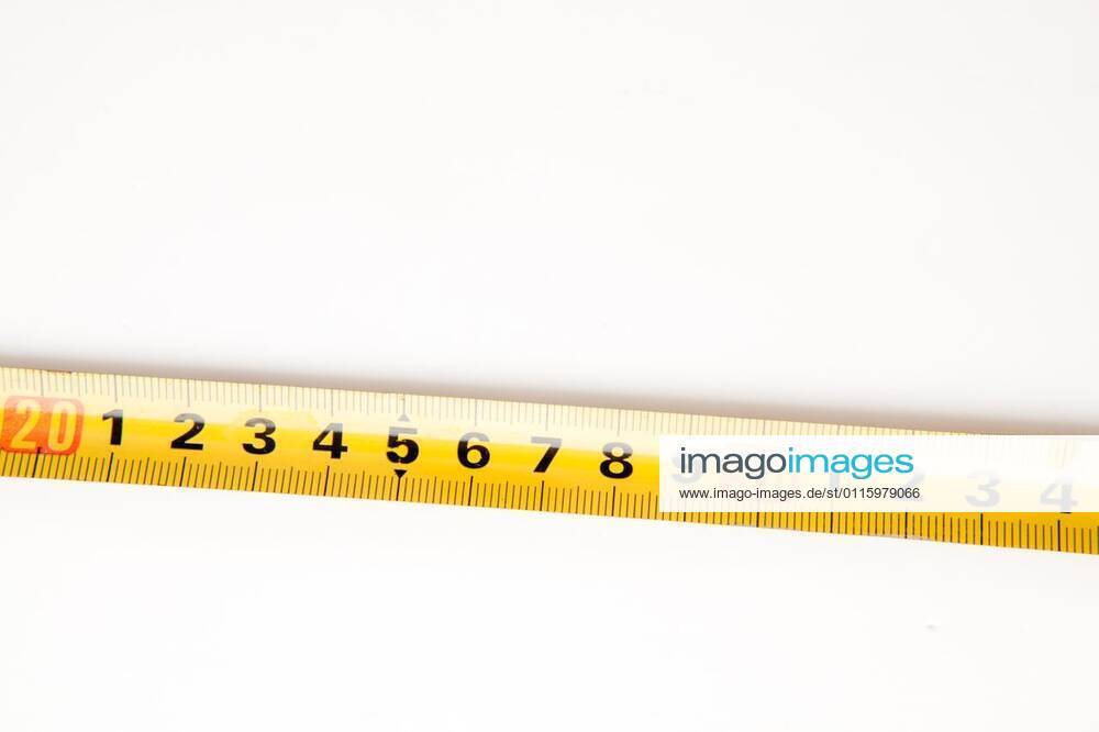 Sector of measuring tape Sector of measuring tape close up, model ...