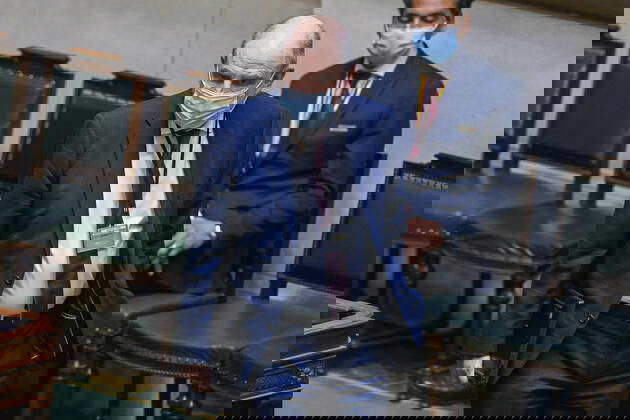 CD&V s Koen Geens pictured during a plenary session of the Chamber at ...