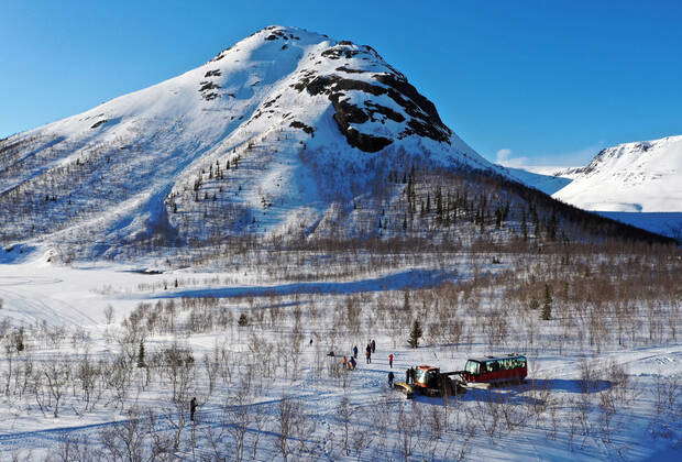 MURMANSK REGION, RUSSIA – MAY 2, 2021: A tour of the Khibiny Mountain ...