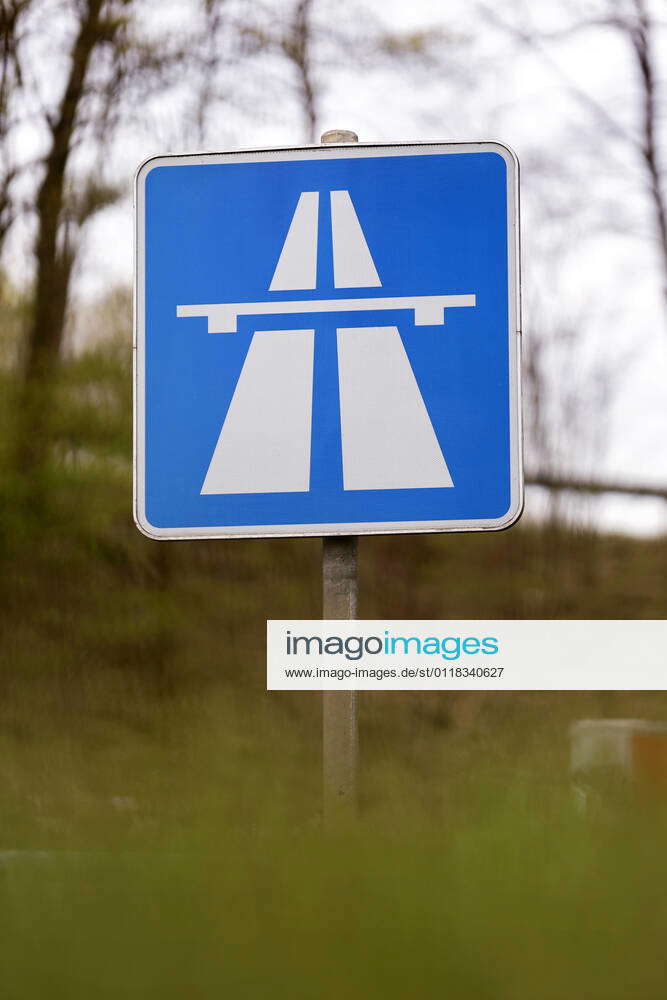 The Autobahn road sign indicates that you are on a motorway Only ...