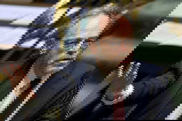 N-VA s Peter De Roover pictured during a plenary session of the Chamber ...