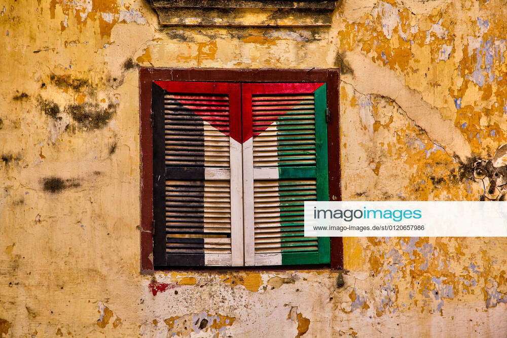 Daily Life In Tangier Window painted with the colours of the ...