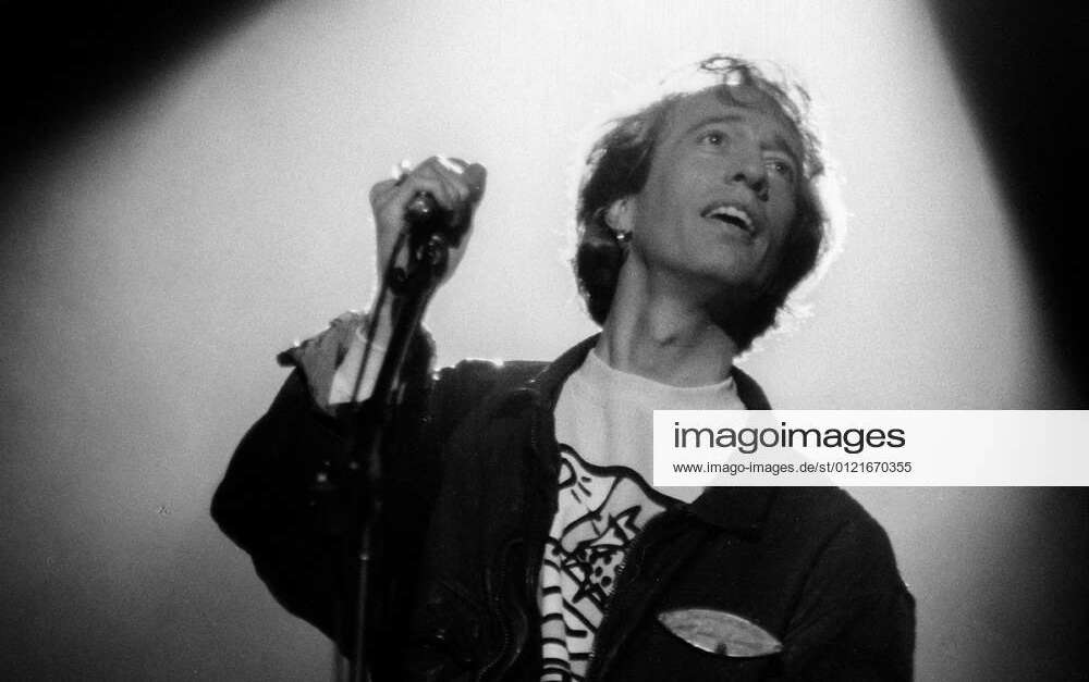 The Bee Gees play live at the Esplanade du Cinquantenaire in 1989 ...