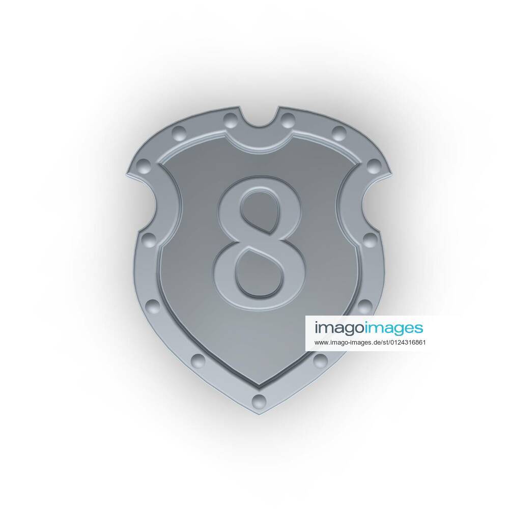 Sign with the number eight