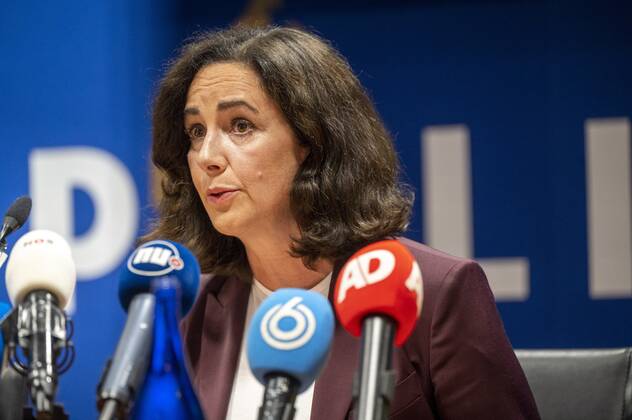 AMSTERDAM Mayor Femke Halsema during the celebration of the 100th ...